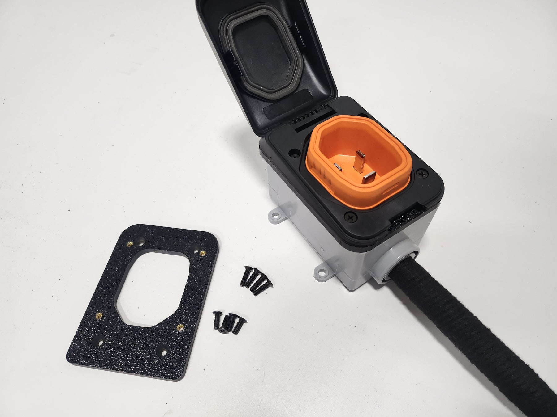 Shore Power Inlet Plate - DIYvan