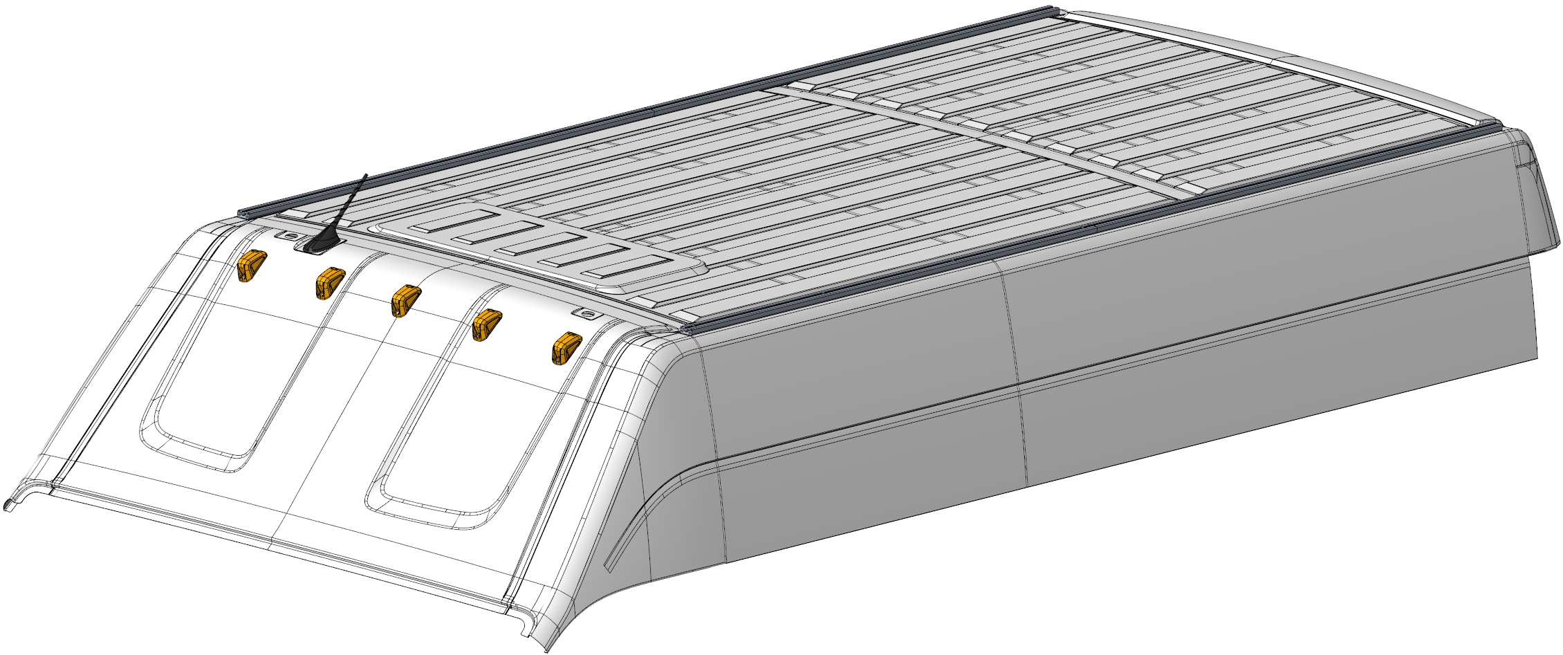 Super High Roof Promaster Van Rails - DIYvan