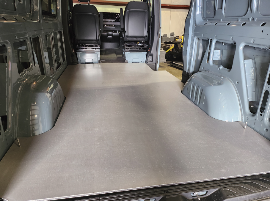 Easy Sprinter Van Floor Install with our 1-Piece Composite Floor - DIYvan
